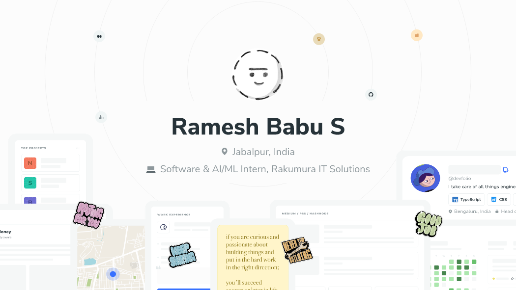 Ramesh Babu S | Devfolio